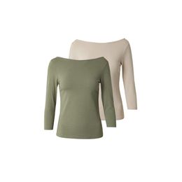 ABOUT YOU Shirt 'Hedda' female Beige, Green size 44