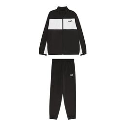 Puma Trainingsanzug Jungen Gr&ouml;&szlig;e 176 schwarz / wei&szlig;