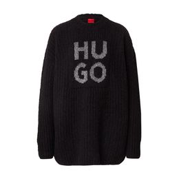 Hugo Pullover 'Sloguis' Damen Gr&ouml;&szlig;e XL schwarz / silber