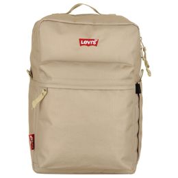 Levi's Cityrucksack LEVI'S "Levi's L-Pack Standard Backpack", Damen, Gr. B/H/T: 26,5cm x 40,5cm x 13cm, grau (taupe), Polyester, Rucks&auml;cke Cityrucksack, Freizeitrucksack, Arbeitsrucksack Schulrucksack