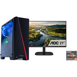 Captiva Gaming-PC-Komplettsystem "Advanced Gaming R85-985 TFT Bundle", Energieeffizienz: F (A-G), schwarz, ohne Betriebssystem, 32 GB RAM 1.000 GB SSD, Computer_Komplettsysteme