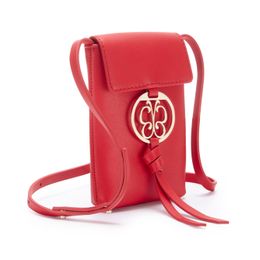 Lascana Damen Umh&auml;ngetasche "Handytasche"rot, Lederimitat, unifarben, Taschen, mit Zierschnalle, Minibag, Crossbody Bag VEGAN