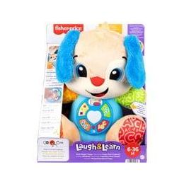 Fisher-Price Lernspa&szlig; H&uuml;ndchen, Kuscheltier blau/hellbraun