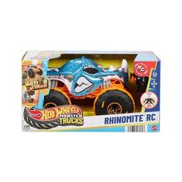 Hotwheels RC Monster Trucks Rhinomite im Ma&szlig;stab 1:24 Spielzeug-Truck mit batteriebetriebener Fernbedienung