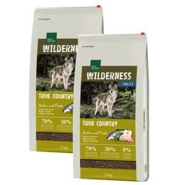 REAL NATURE WILDERNESS Trockenfutter Hund, Adult, True Country Huhn mit Fisch 2x12 kg