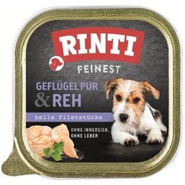 Rinti Feinest Adult Gefl&uuml;gel pur und Reh 22x150 g