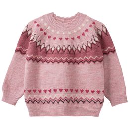 Topolino M&auml;dchen Strickpullover mit Effektgarn