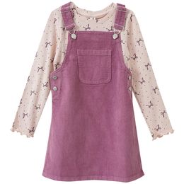 Topolino M&auml;dchen Set mit Latzkleid und Langarmshirt