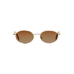 Bershka Sonnenbrille Herren Gr&ouml;&szlig;e One Size beige / gold