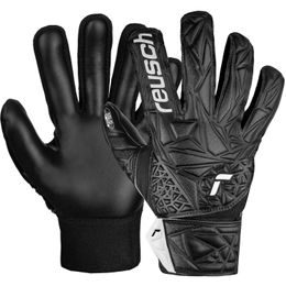 Reusch Attrakt Starter Solif Fingersupport Jr Torwarthandschuhe Kinder - schwarz - Gr. 4 - Kunststoff/Polyester/Polypropylen