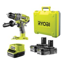 Ryobi Akku-Schlagbohrschrauber 'ONE+ Brushless R18PD7-220B' inkl. 2x Akku und Ladeger&auml;t