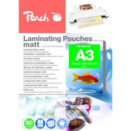 Peach 100 x A3 Laminierfolien, 80 mic, matt
