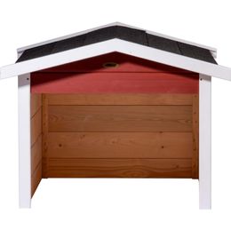 Dobar M&auml;hrobotergarage, Holz, rot