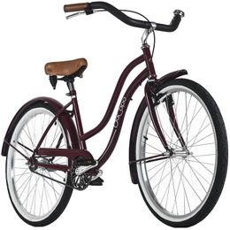 Dacapo Dacapo Beachcruiser Damen 26" California Rot 1 Gang RH 46 cm