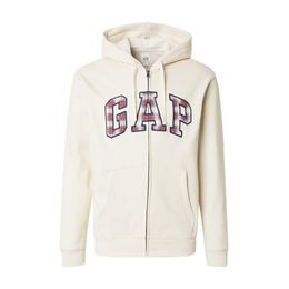 GAP Sweatjacke 'HERITAGE' Herren Gr&ouml;&szlig;e XL creme / navy / rot