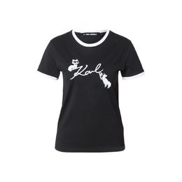K by KARL LAGERFELD Karl Lagerfeld T-Shirt Damen Gr&ouml;&szlig;e XXL rosa / schwarz / wei&szlig;