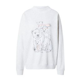 Hollister Sweatshirt 'XMAS' Damen Gr&ouml;&szlig;e XS hellgrau / dunkelgrau / pastellpink