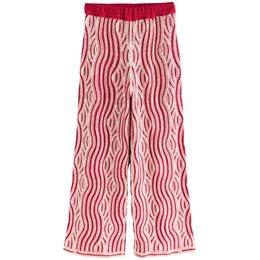 next Hose Damen Gr&ouml;&szlig;e 40 cranberry / wei&szlig;