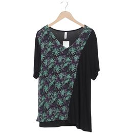 sheego T-Shirt Damen Gr&ouml;&szlig;e 4XL Second Hand schwarz