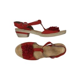Rieker Sandalen Damen Gr&ouml;&szlig;e 39 Second Hand rot