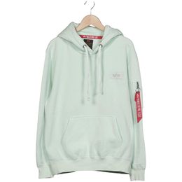 Alpha Industries Kapuzenpullover Herren Gr&ouml;&szlig;e L Second Hand hellgr&uuml;n