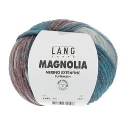 Magnolia von Lang Yarns, T&uuml;rkis/Rot/Gr&uuml;n, aus Schurwolle