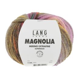 Magnolia von Lang Yarns, Ocker/Grau/Fuchsia, aus Schurwolle