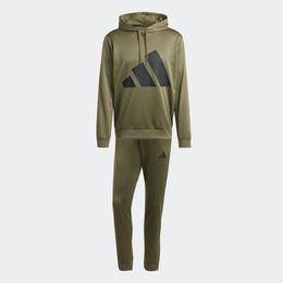 adidas Sportswear Trainingsanzug Herren Gr&ouml;&szlig;e S oliv / schwarz