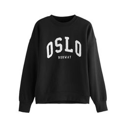 next Sweatshirt 'Copenhagen City' Damen Gr&ouml;&szlig;e L schwarz / wei&szlig;