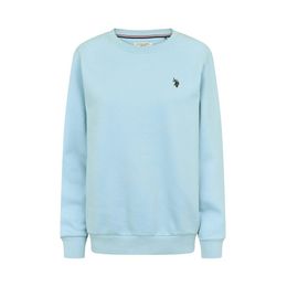 U.S. Polo Assn. Sweatshirt 'Helen' Damen Gr&ouml;&szlig;e M hellblau / tanne