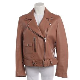 Acne Lederjacke / Ledermantel Damen Gr&ouml;&szlig;e XS apricot