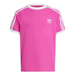 adidas originals Shirt 'Adicolor 3-Stripes Tee' Jungen Gr&ouml;&szlig;e 128 pink / wei&szlig;