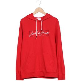 Jack & Jones JACK & JONES Kapuzenpullover Herren Gr&ouml;&szlig;e L Second Hand rot