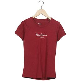 Pepe Jeans T-Shirt Damen Gr&ouml;&szlig;e XS Second Hand rot