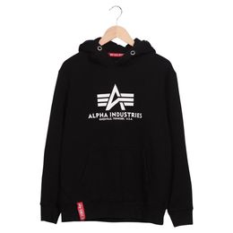 Alpha Industries Kapuzenpullover Herren Gr&ouml;&szlig;e L Second Hand schwarz