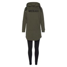 OCEAN SPORTSWEAR Sweatsuit female Green, Black size 48