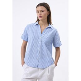 Felix Hardy Bluse Damen Gr&ouml;&szlig;e XL blau / wei&szlig;