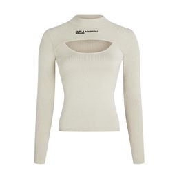 KARL LAGERFELD JEANS Pullover Damen Gr&ouml;&szlig;e S schwarz / offwhite