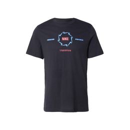 Nike Sportswear T-Shirt 'SWSH' Herren Gr&ouml;&szlig;e XXL azur / eosin / schwarz