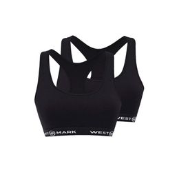 WESTMARK LONDON Sport-BH Damen Gr&ouml;&szlig;e S schwarz / wei&szlig;