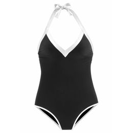 Lascana Badeanzug Damen Gr&ouml;&szlig;e L schwarz / wei&szlig;