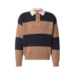 Woodbird Pullover 'Lotu' Herren Gr&ouml;&szlig;e M camel / hellbeige / navy