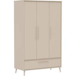 Kleiderschrank Paidi, B:124cm H:204cm T:57cmcashmere, beige, Spanplatte, Schr&auml;nke, "EEFJE in Beige mit Schublade und T&uuml;ren, verschiedene