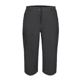 Caprihose Icepeak "BEATTIE", Damen, Gr. 48, N-Gr, grau (anthrazit), Obermaterial: 90% Polyester, 10% Elasthan, normal, Hosen Caprihose, wasserabweisend, mit Rei&szlig;verschlusstaschen, mit verstellbarem Bund