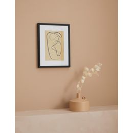 Bild "Abstract", beige (farbe rahmen: schwarz, farbe bild(er): natur), B:30cm H:40cm, LeGer Home by Lena Gercke, Bilder, Bild, Poster, beige, gerahmt, minimalistisch