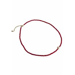 Gemshine Kette Damen Gr&ouml;&szlig;e 45 rot / silber