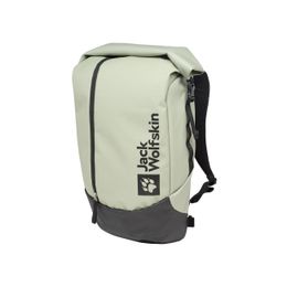 Alpinrucksack Jack Wolfskin "ALL-IN 30 PACK", gr&uuml;n (mint leaf), Rucks&auml;cke, Damen, Obermaterial: 100% Polyester, f&uuml;r Wanderungen und Alltag, 30 Liter Volumen, mit Rolltop-&Ouml;ffnung
