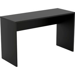 Schreibtisch Inosign "AGAPI", schwarz (schwarz, schwarz, schwarz), B:130cm H:75cm T:50cm, Tische, Schreibtisch, Breite 130, Computertisch im modernen Design & viel Arbeitsfl&auml;che
