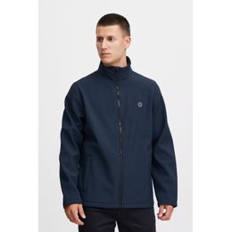 Softshelljacke Blend "BHOuterwear", Herren, Gr. M, blau (marineblaus), 100% Polyester, unifarben, regular fit taillenlang, normaler Saum, Jacken Softshelljacke, Stilvolle Softshelljacke