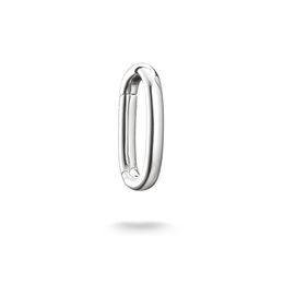 Kettenverl&auml;ngerung Thomas Sabo "Carrier f&uuml;r Charm Club Connect Link", silber (silberfarben), Schmuck-Wechselteile, DamenB:16,5mm L:0,8cm, Silber 925 (recycelt), B:16,5mm L:0,8cm